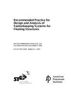 API RP 2SK – Standards list