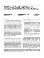The New ASHRAE Design Guide for Humidity Control in Commercial ...