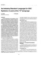 CH-89-04-3 — An Industry Standard Language for DDC Systems: A Look at ...