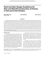 Roof and Attic Design Guidelines for New and Retrofit Construction of ...