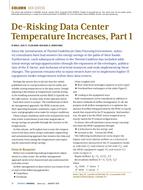 Data Centers: De-Risking Data Center Temperature Increases, Part I ...