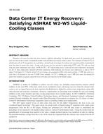 OR-16-C036 — Data Center IT Energy Recovery: Satisfying ASHRAE W2-W5 ...