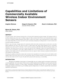 AT-19-C023 — Capabilities and Limitations of Commercially Available ...