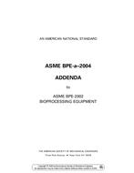 ASME BPE-a-2004 – Standards list
