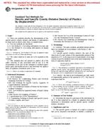 ASTM D792-98 – Standards list