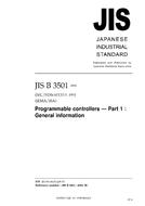 JIS B 3501:2004 – Standards list